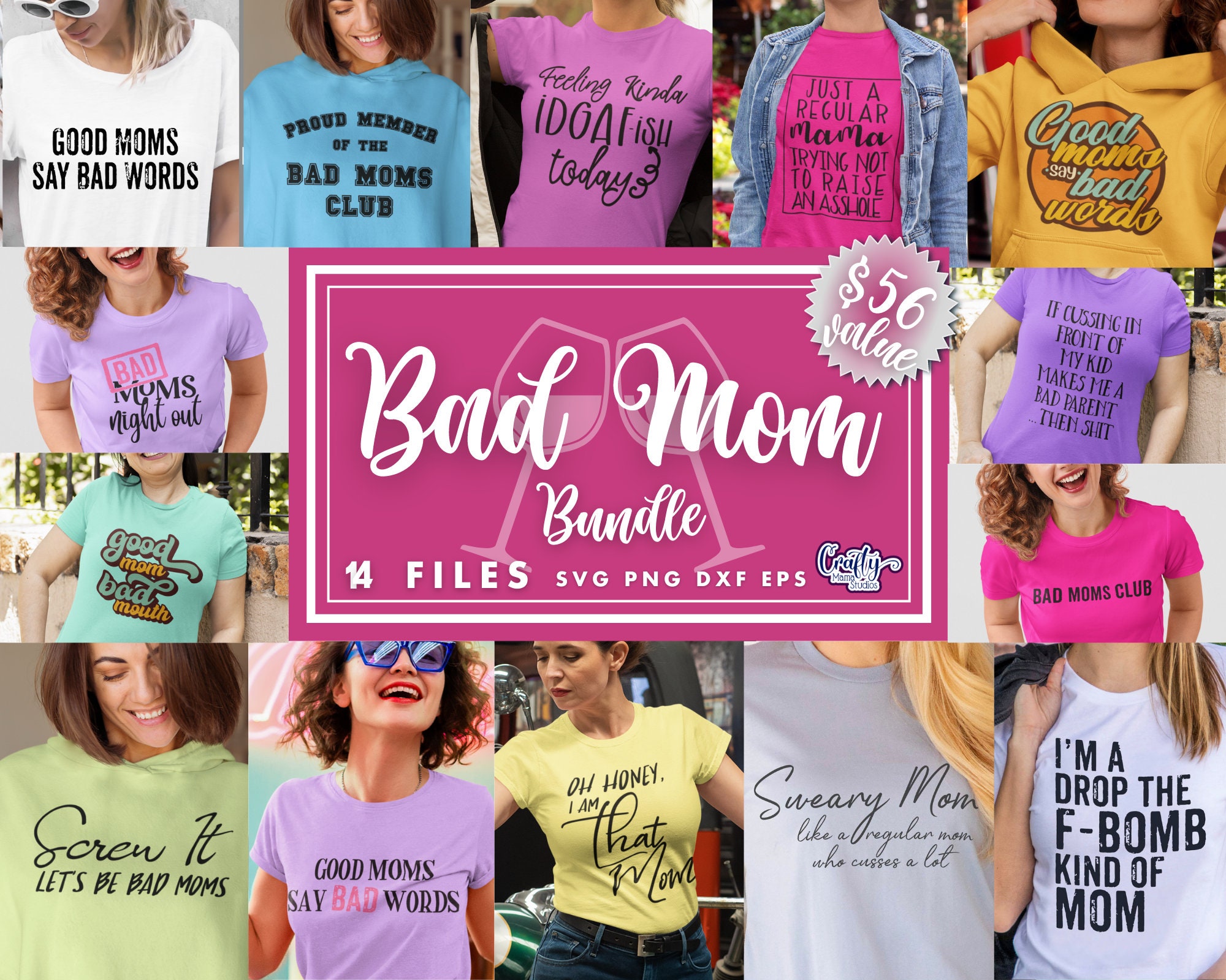 Funny Mom Svg Bundle Bad Mom Svg Files Funny Svg Files - Etsy Canada