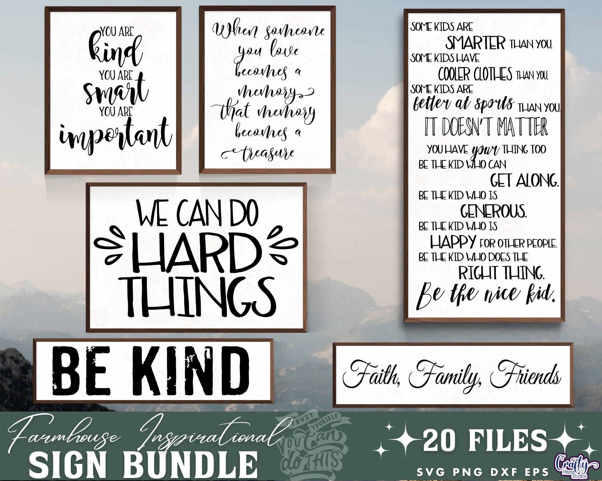 Inspirational Svg Bundle Inspirational Sign Svg Farmhouse - Etsy
