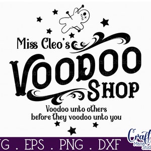 Voodoo Shop Svg Halloween Svg Halloween Round Sign Svg - Etsy