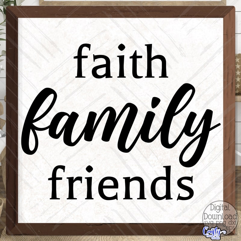 Faith Family Svg - Etsy