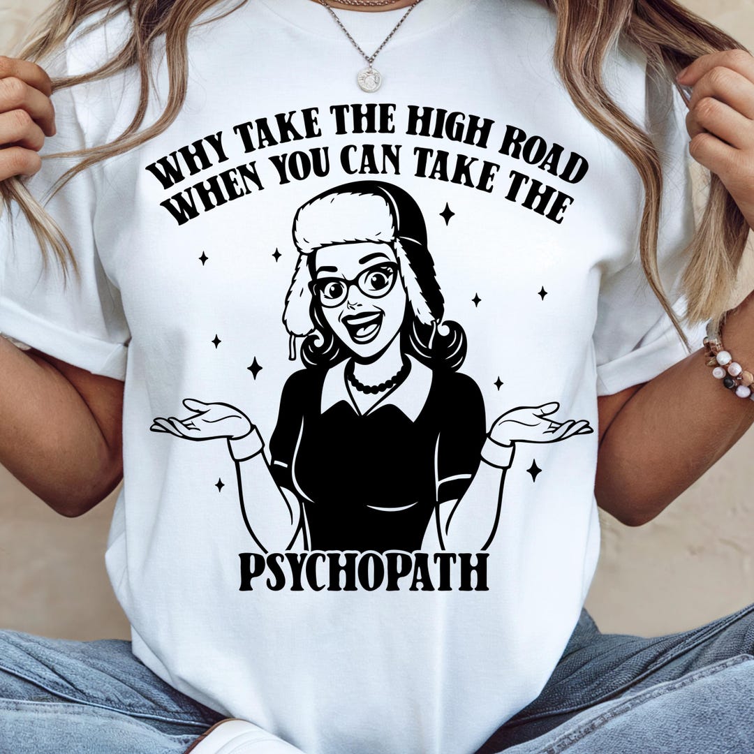 Funny SVG, PNG, Retro Woman Svg, Why Take the High Road When You Can ...