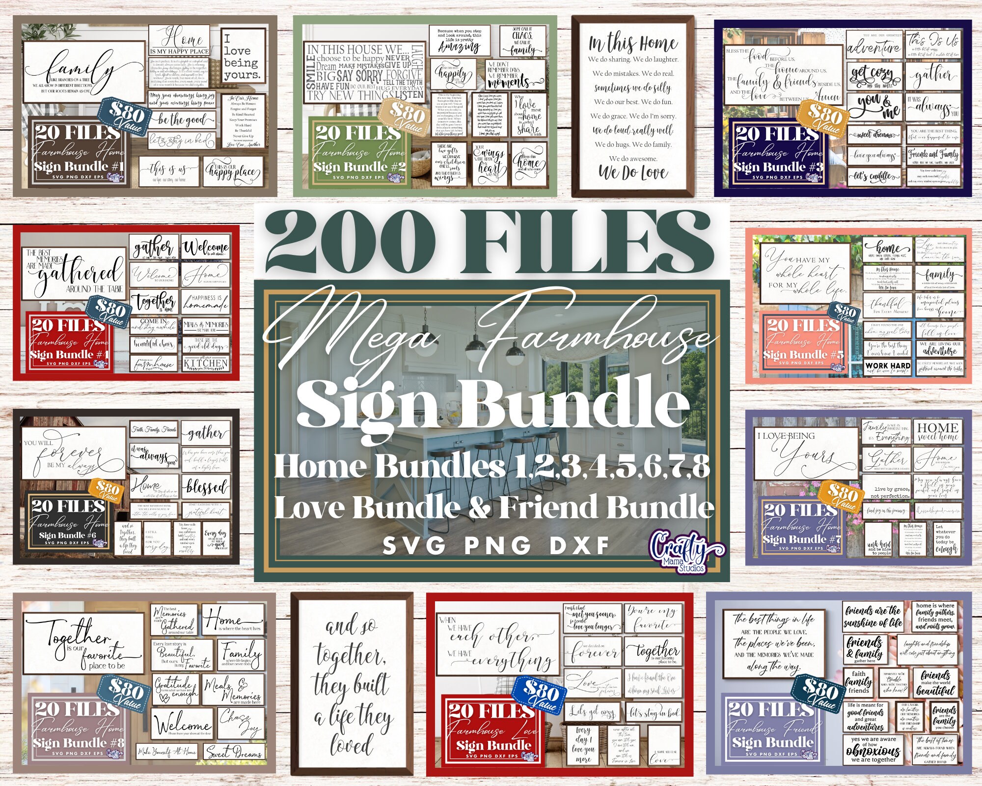 Mega Farmhouse Sign Svg Bundle Farmhouse Svg Bundle - Etsy Canada