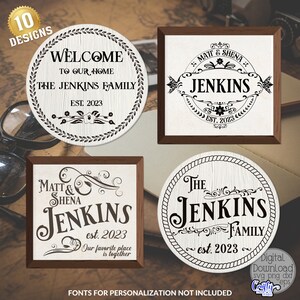 Vintage Sign Svg Bundle, Family Svg, Family Sign Svg, Vintage Sign ...