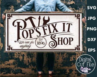 Fix It Shop Sign - Etsy