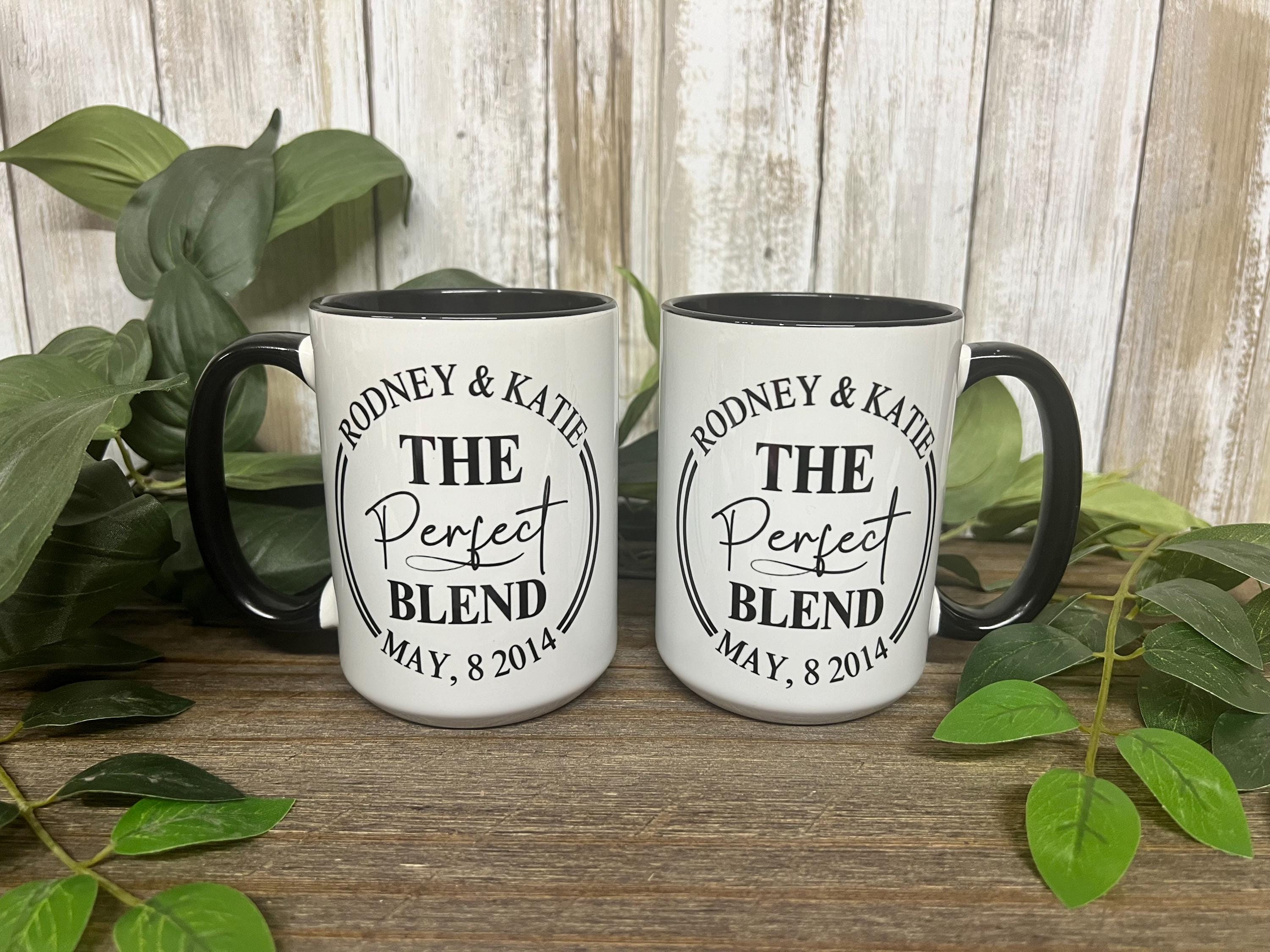 Personalized His and Hers or Couples Matching Mugs, Set of Two Coffee ...
