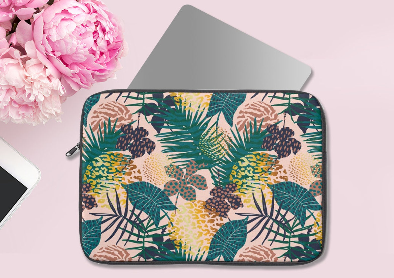 Leopard Print Laptop Sleeve Laptop Cover Office Supply - Etsy