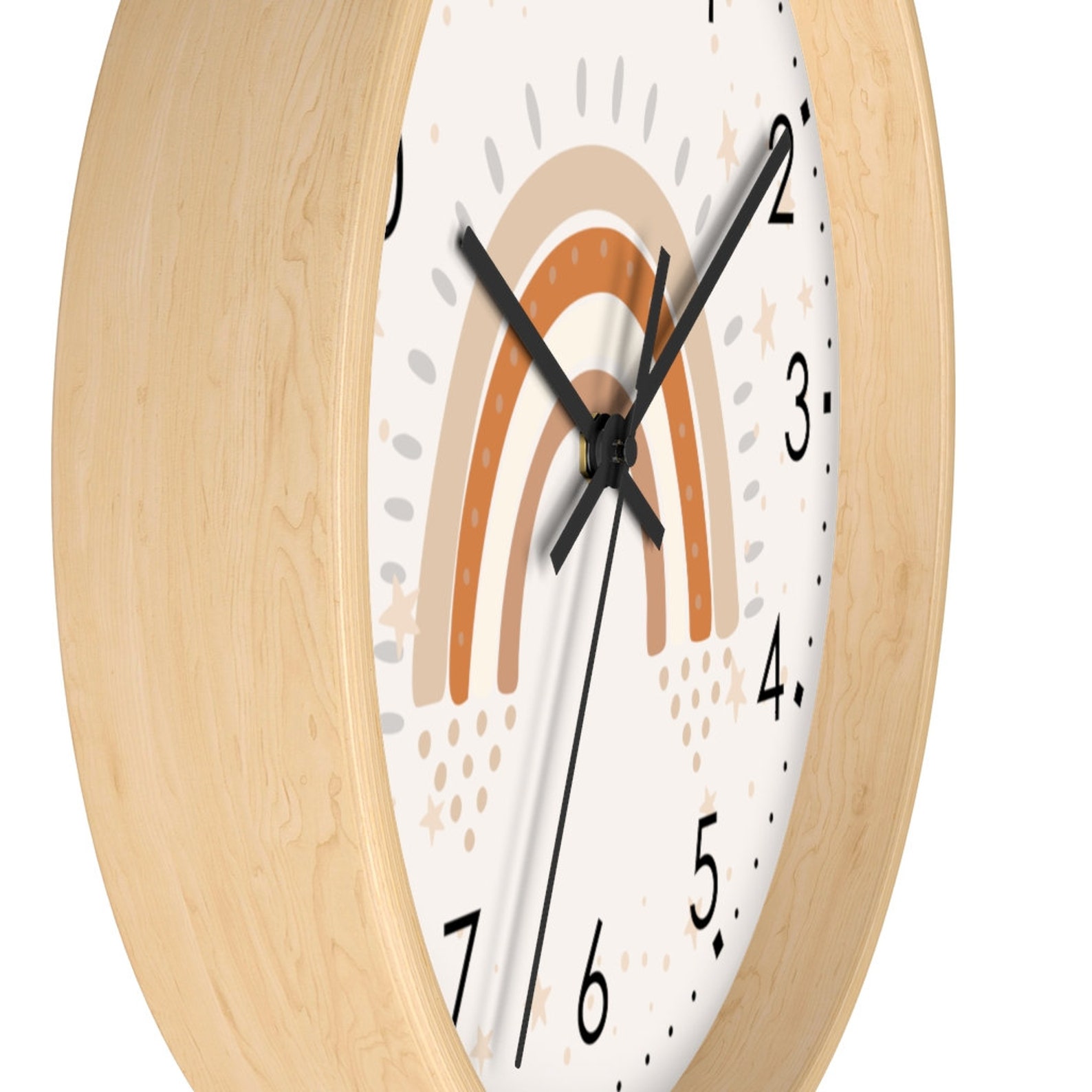 Rainbow Wall Clock Nursery Wall Clock Nursery Clock - Etsy