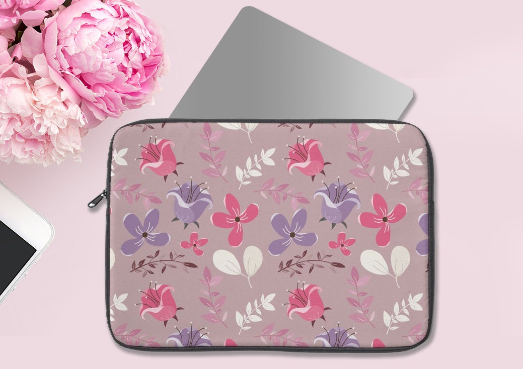 Floral Laptop Sleeve Laptop Cover Office Supply Desktop | Etsy