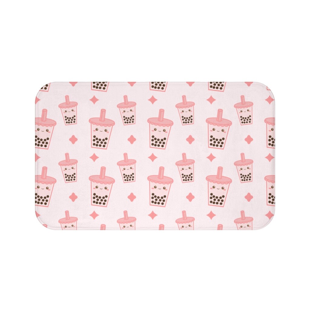 Bubble Tea Boba Tea Bath Mat Bathroom Decor Kids Bathroom - Etsy