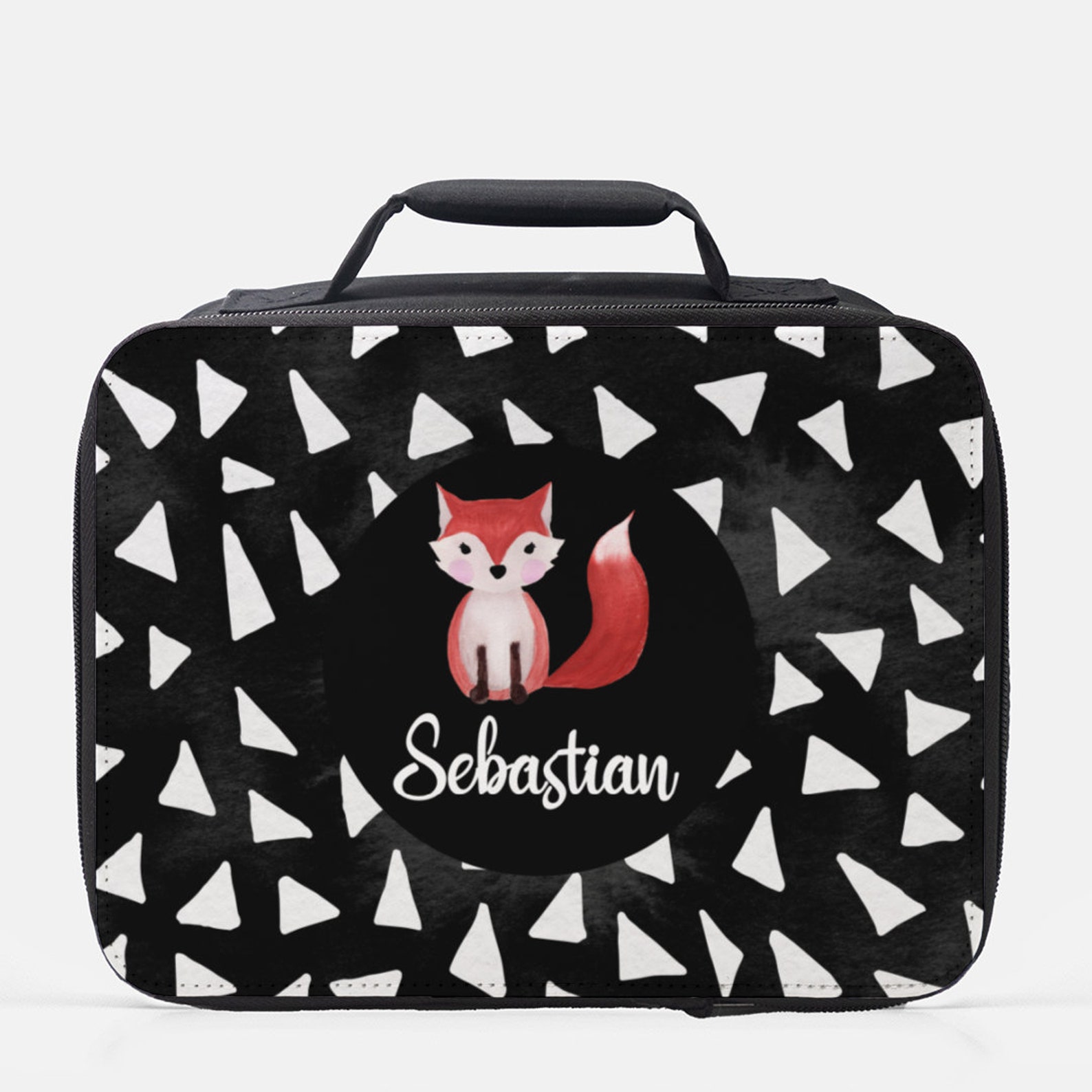 Fox Lunch Box Fox Lunch Bag Back to School Personalized Fox - Etsy