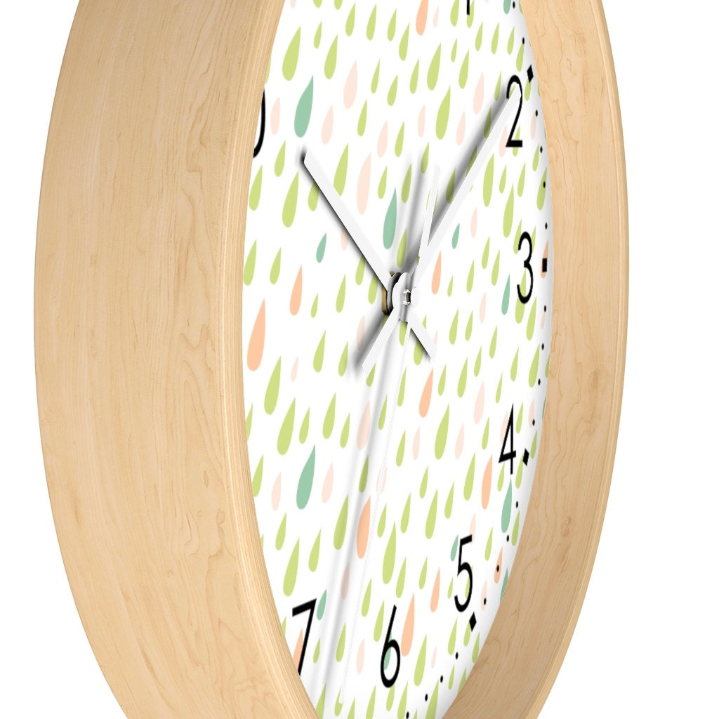 Abstract Pastel Wall Clock Wall Clock Nursery Wall Decor | Etsy