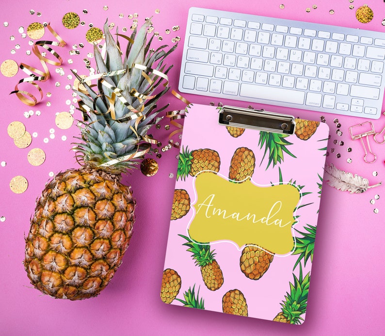 Pineapple Clipboard Personalized Teacher Clipboard - Etsy
