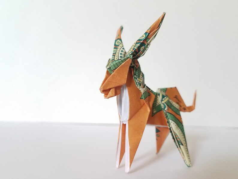 Origami Antelope Sculpture - Etsy