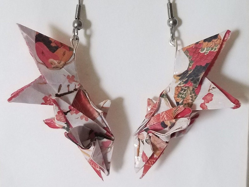 Origami Betta Fish Earrings - Etsy