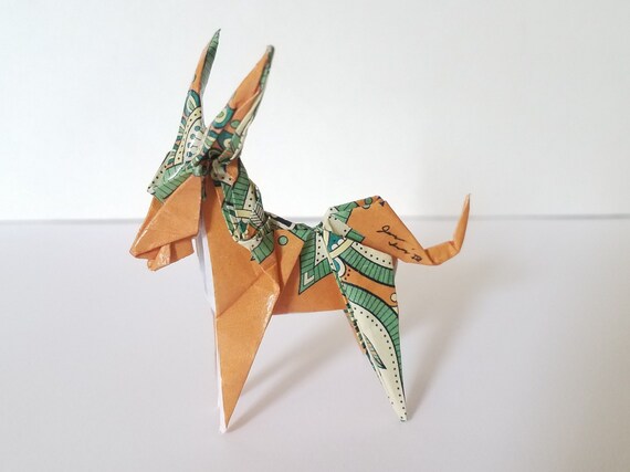 Origami Antelope Sculpture - Etsy