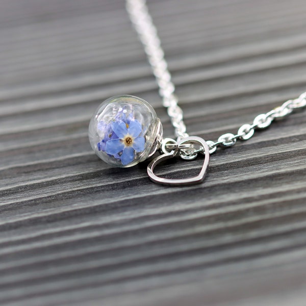 Forget Me Not Charm - Etsy