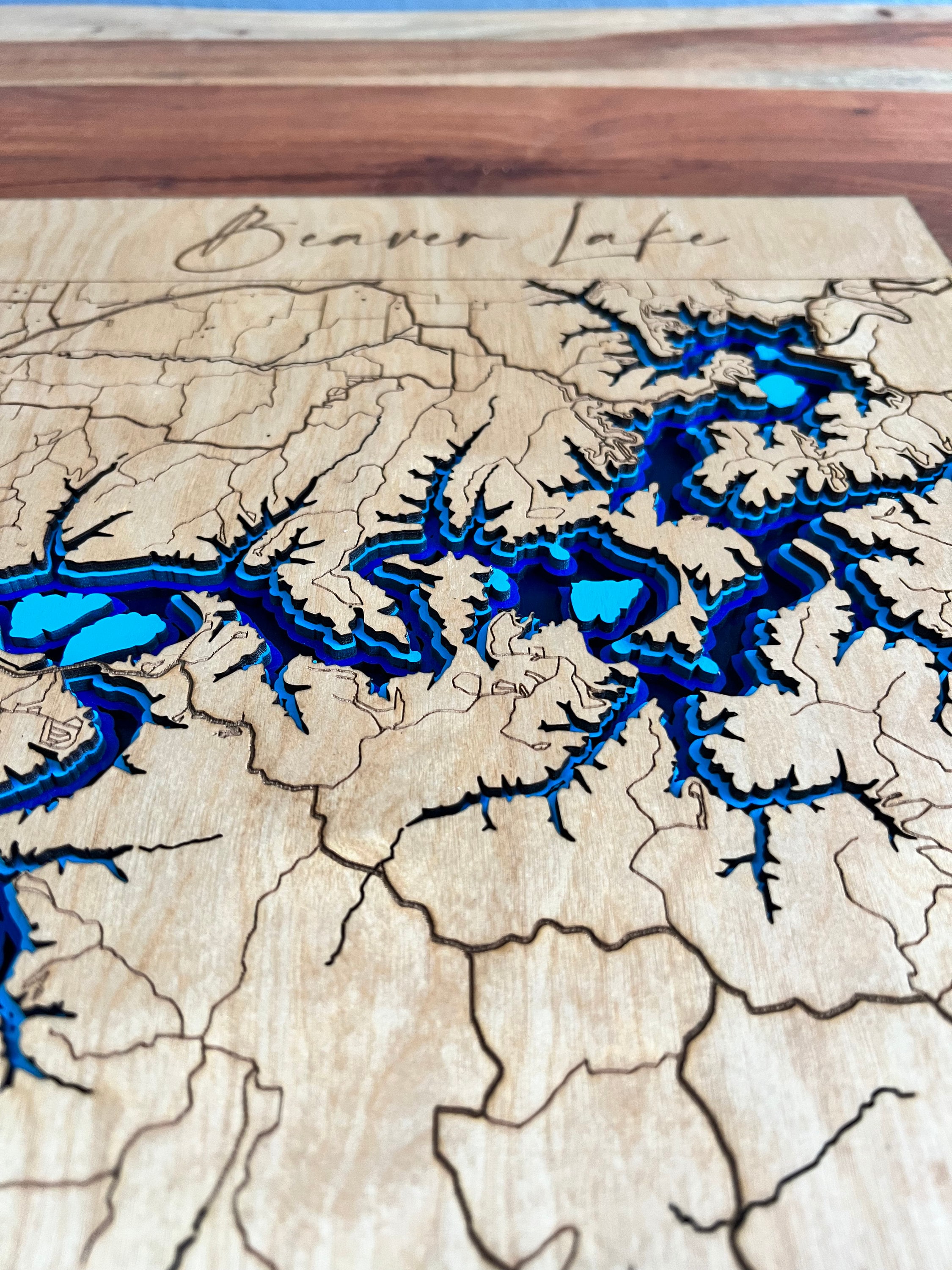 Giftable 3D Laser Etched Maps, Lakes, Cities - Customizable! - Etsy