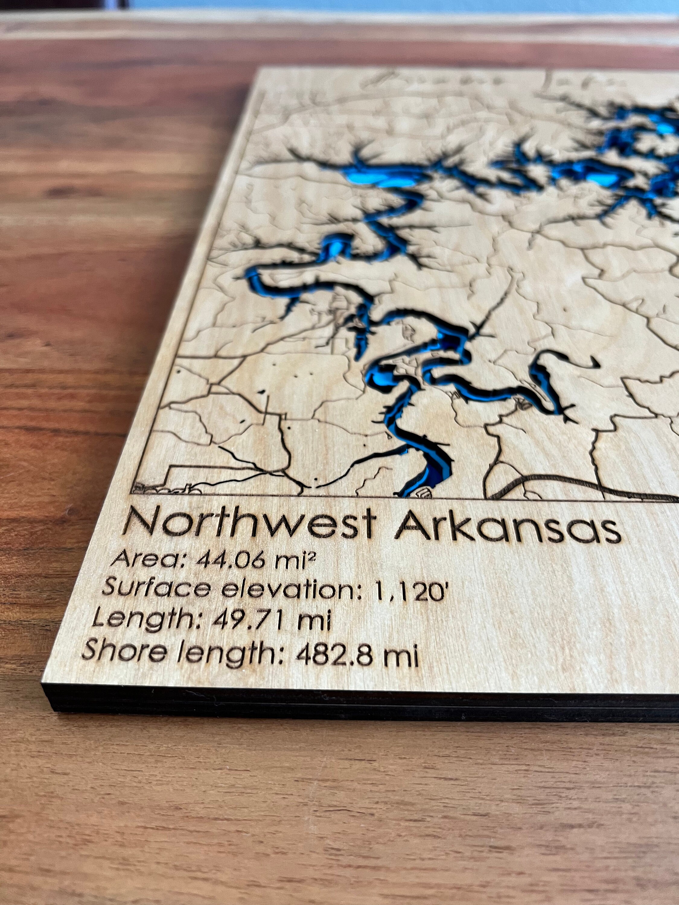 Giftable 3D Laser Etched Maps, Lakes, Cities - Customizable! - Etsy