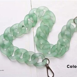 8 Color Acrylic Purse Chain Strap Retro Resin Bag Chain | Etsy