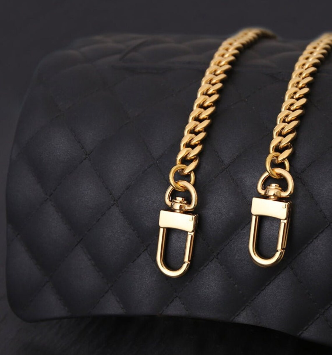 9mm 24K Gold Plated Titanium Steel Purse Chain Metal Bag - Etsy