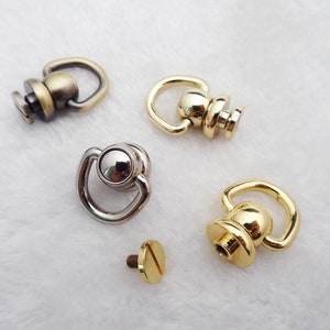 4sets Purse Strap Handles Connector, Chain Loop Chain Attachment Screws ...