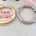 4 Pcs Inner 32mm Metal Spring Ring Clasps, Round Strap Buckle, Purse ...