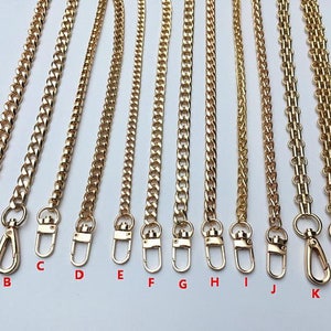 1 Pcs Gold Purse Chain, Metal Clasps Bag Strap Chain, Strong Shoulder ...