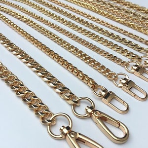 1 Pcs Gold Purse Chain, Metal Clasps Bag Strap Chain, Strong Shoulder ...