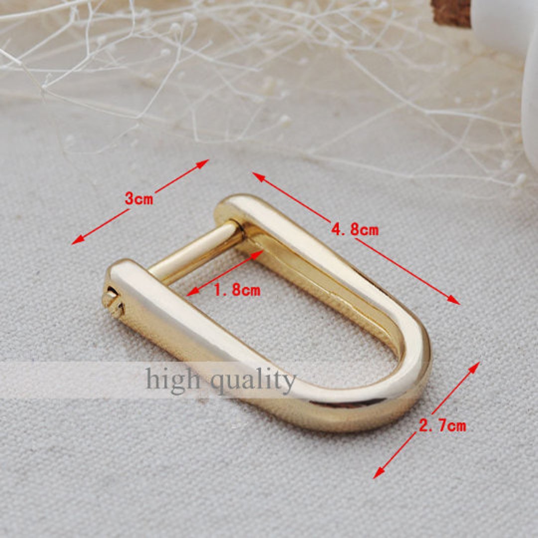 4pcs Inner 18mm Gold D-rings, Removable Strap D Ring Hook, Rivet Screw ...