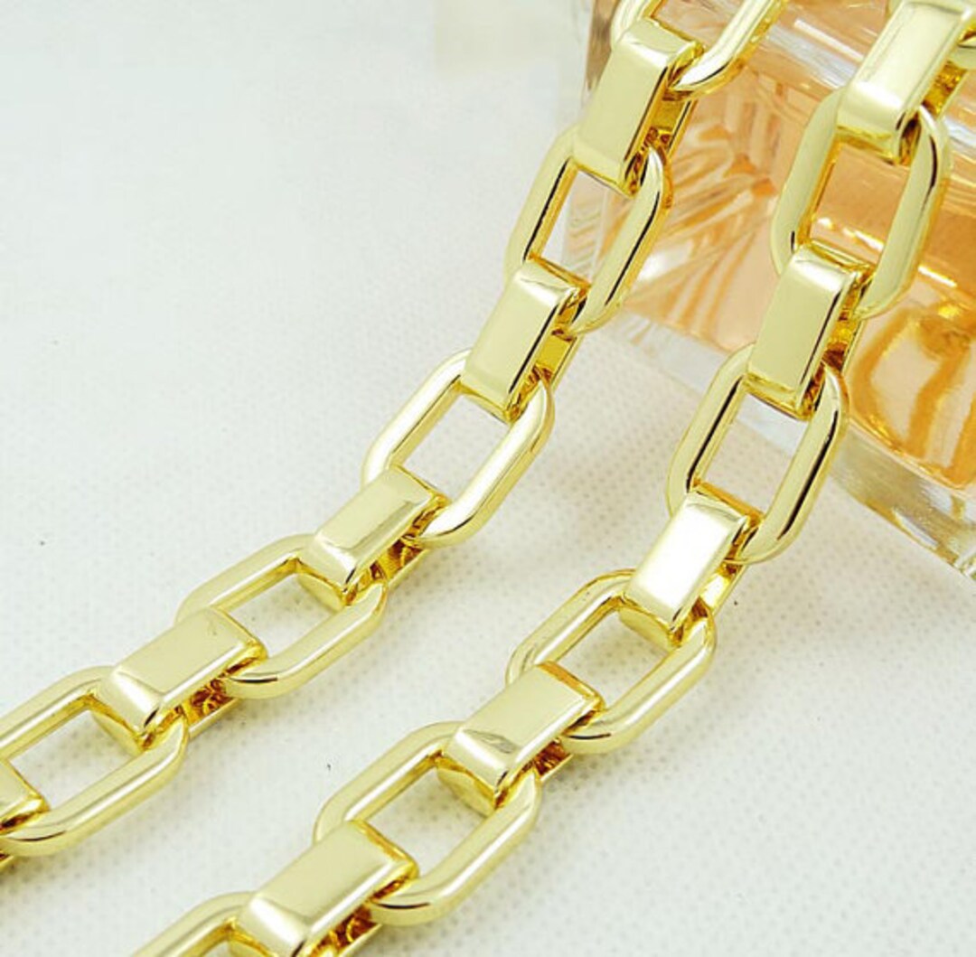1 Pcs 12mm Golden Bag Chain Metal Clasps Purse Strap Chain - Etsy