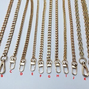 1Pcs Golden Bag Chain Metal Clasps Purse Strap Chain | Etsy