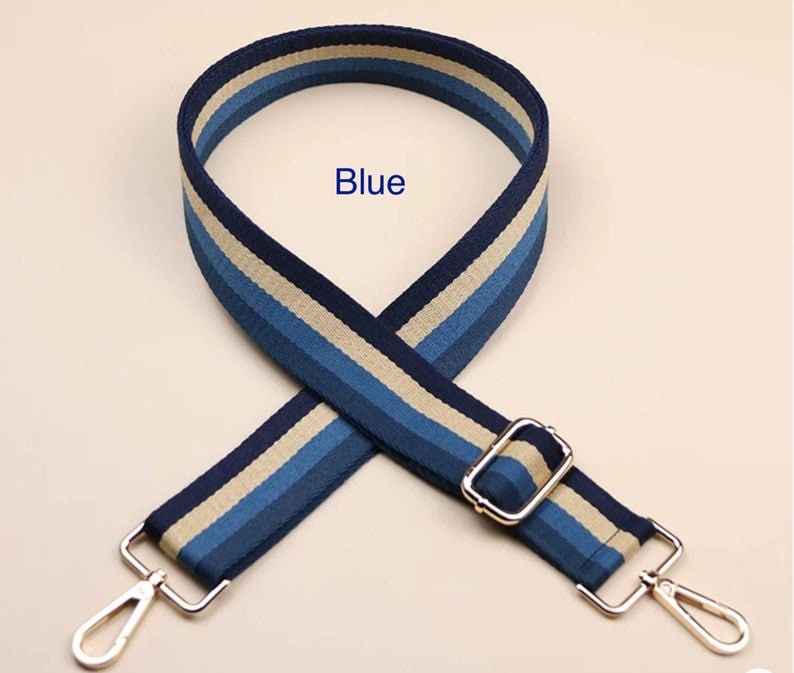 1.5 3.8CM Width Colorful Stripes Belt Cotton Canvas | Etsy