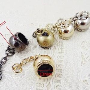 5pcs Inner 1/2inch Metal Cord Cap End Stopper Hardware, Jewelry Pendant ...