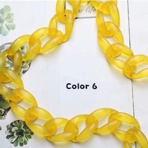 8 Color Acrylic Purse Chain Strap Retro Resin Bag Chain | Etsy