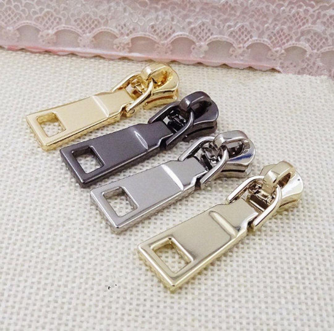 4pcs No.5 Zipper Head Metal Accessories Nylon Zipper Slider 5 Zipper ...