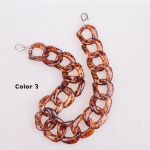 High Quality Acrylic Purse Chunky Chain Strap, Resin Crossbody Bag ...