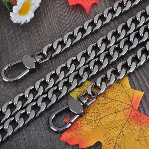 Gunmetal High Quality Purse Chain Metal Shoulder Handbag | Etsy
