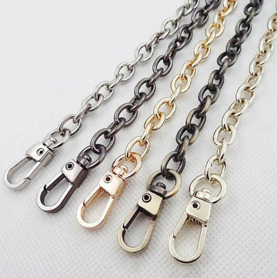 1 Pcs 8mm Fashion Gold Chain, Metal Clasp Purse Strap Chain, Shoulder ...