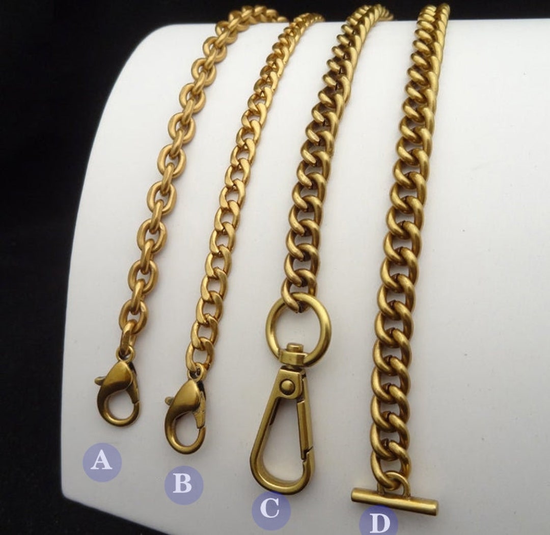 1pc 6mm/ 7mm Antique Gold Purse Chain Strap, Bag Handle, Cross Body ...