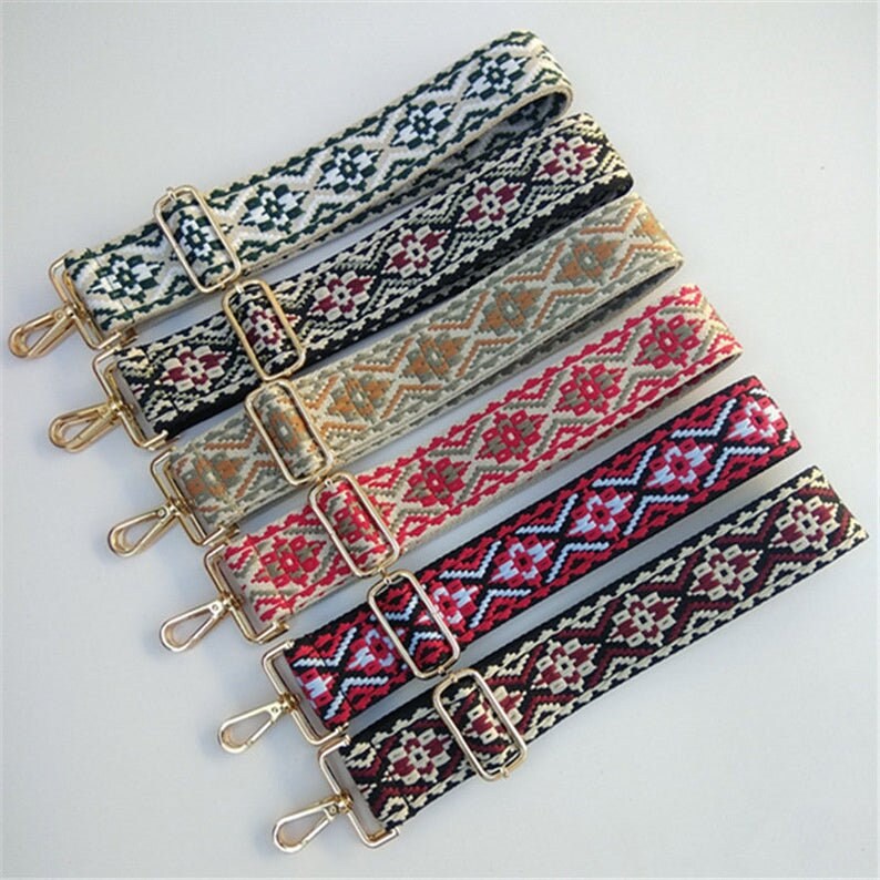 2 5CM Width Colorful Belt Purse Strap Embroidery - Etsy UK