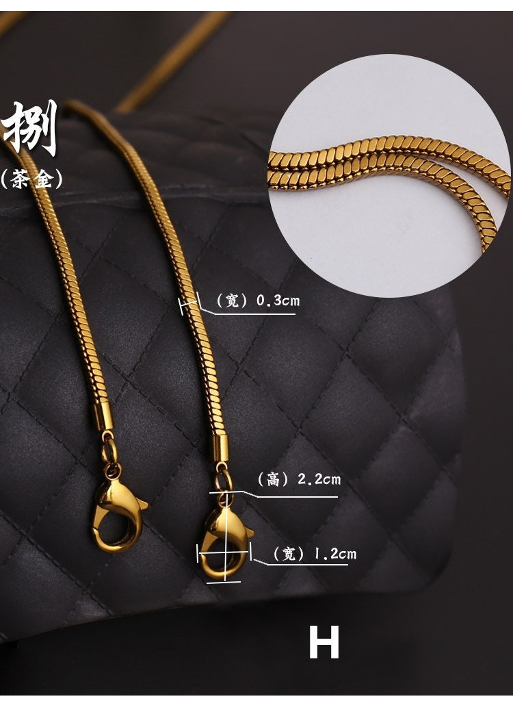 1Pcs 3mm Silver Gold Gunmetal T-bar Bag Chain Copper Purse | Etsy