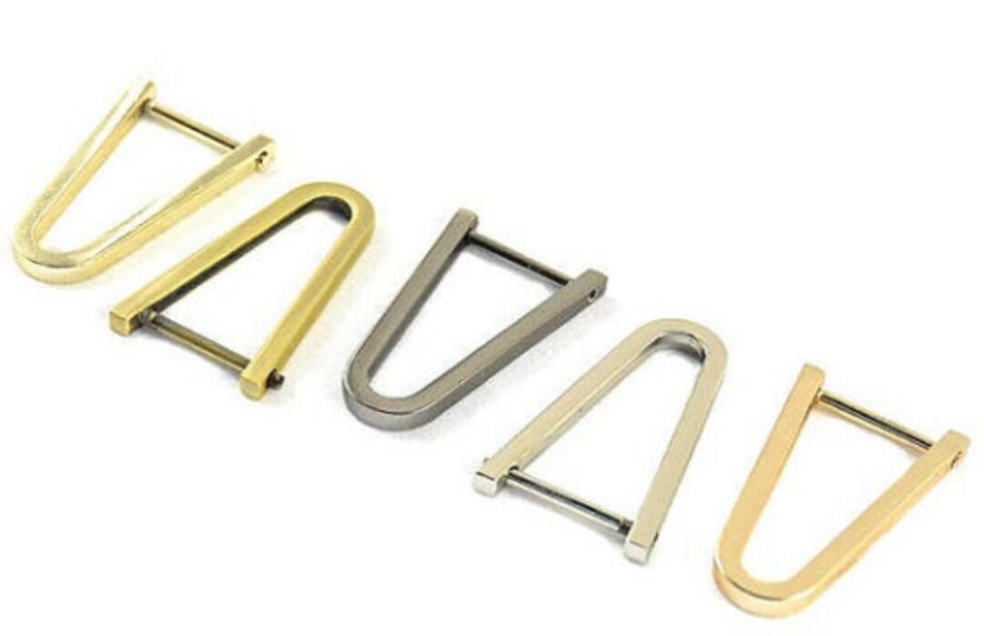 6pcs Gold Removable Strap D Ring Bag Hooks Rivet Screw - Etsy