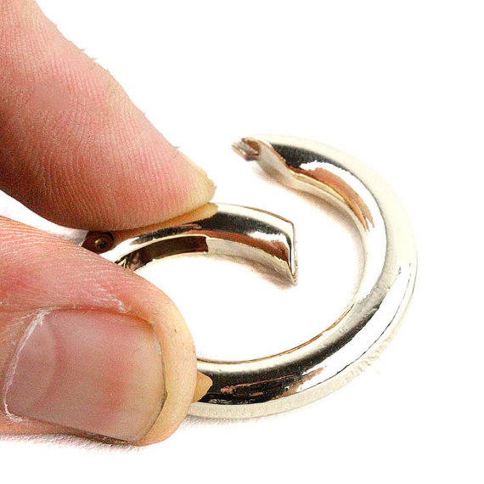 4 Pcs Metal Spring Ring Clasps Strap Buckle Round Purse - Etsy