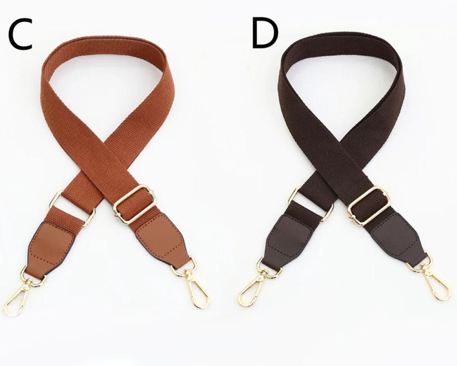1.5 3.8CM Width Pure Color Purse Strap Black Beige | Etsy