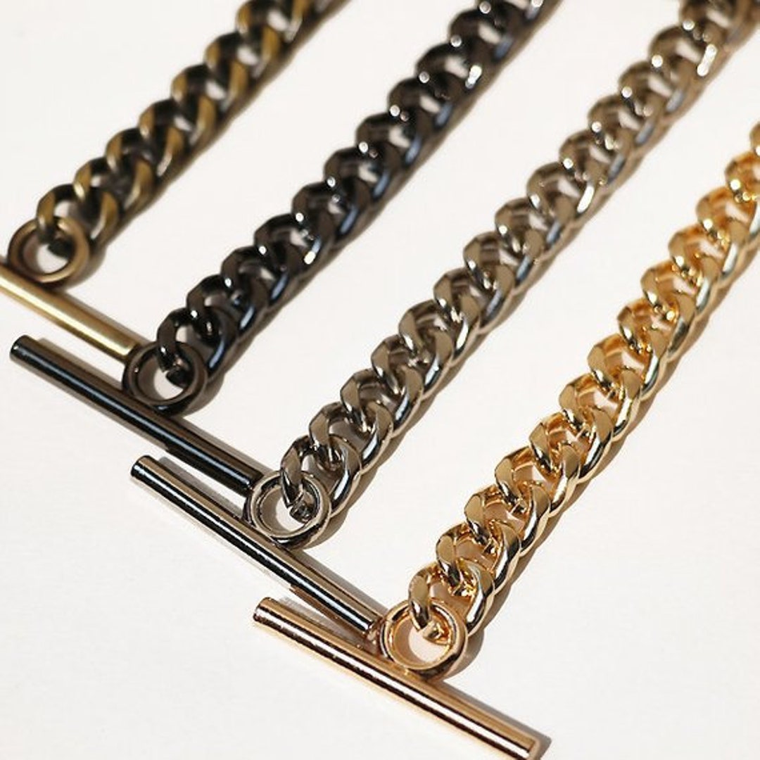 1pc 9mm Silver Gold Black Brass T-bar Bag Chain, Metal Purse Strap ...