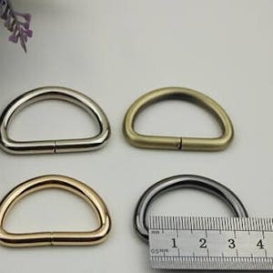 10pcs Antique Brass Purse Clasp, Oval Ring, Round Split Key Ring ...
