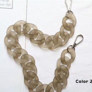 8 Color Acrylic Purse Chain Strap Retro Resin Bag Chain - Etsy