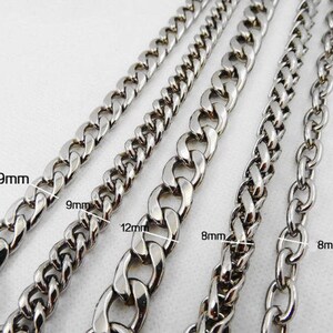 1 Pcs Silver Bag Chain, Metal Clasps Purse Strap Chain, Shoulder Bag ...