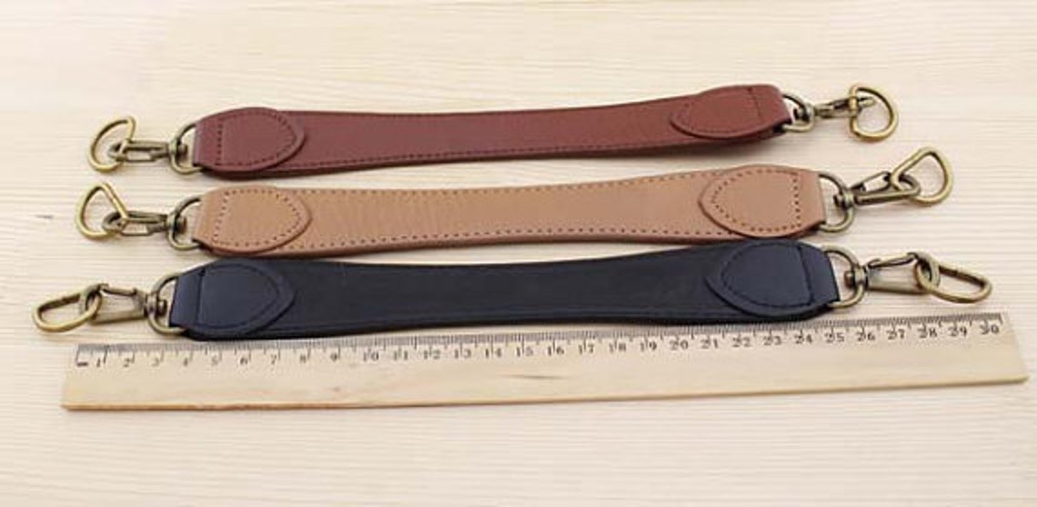1 Pcs 29cm/11.4 inch PU Leather Handle Metal Bronze Clasps | Etsy
