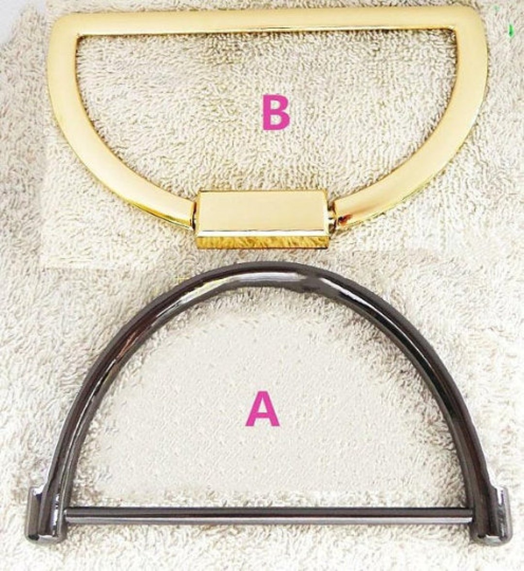 1pcs Metal Purse Handle, Gold Satchel Handbag Handbars Clip Buckle ...